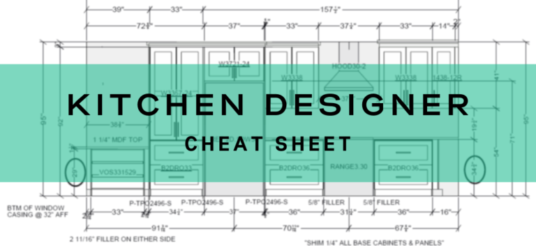 Kitchen Designer Cheat Sheet | Superior Cabinets